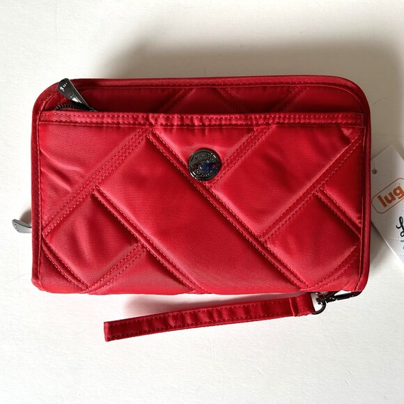 lug | Bags | Lug Zeppelin 2 Rfid Wristlet Wallet Poppy Red Nwt | Poshmark